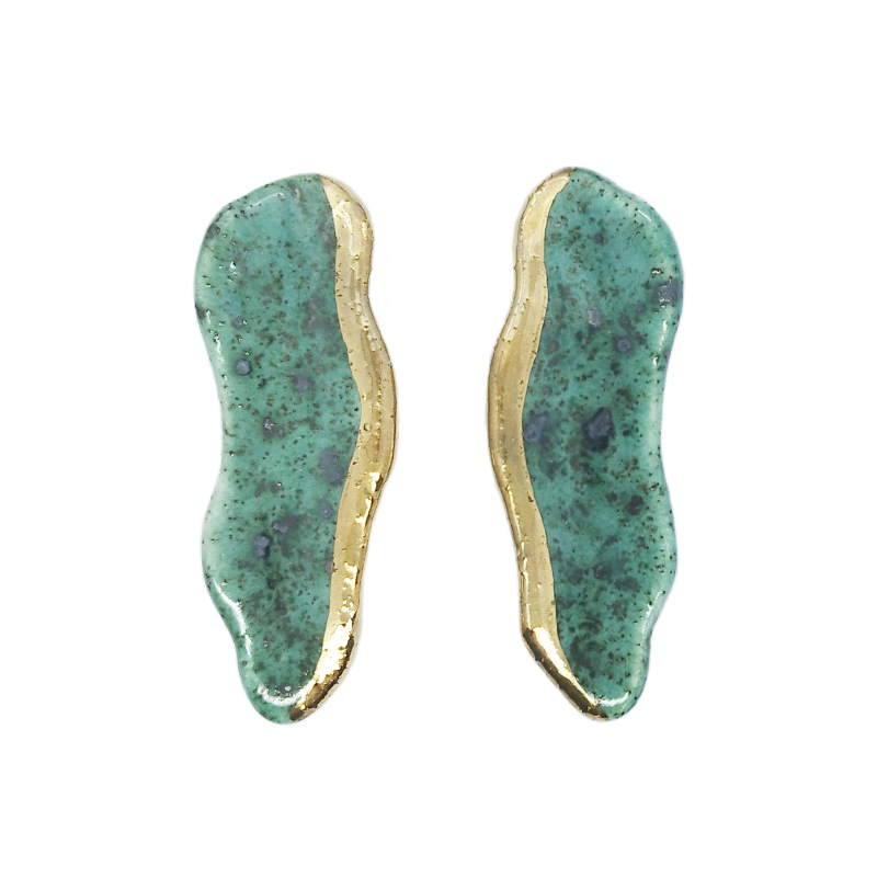 UMI Long Green Algae - Nunako - Ceramic jewelry